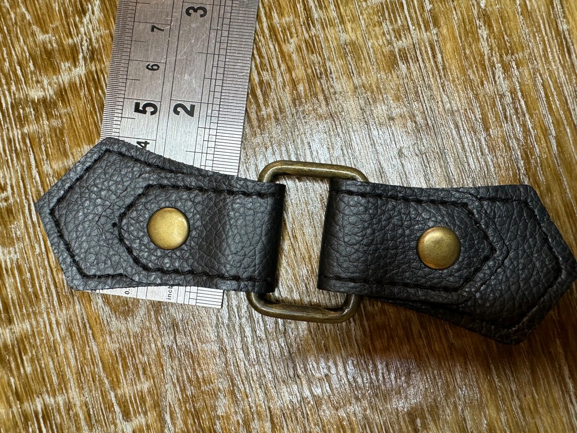 Kilt Strap, Antique Brass Buckle, Matt Black, High Quality, Crafts ...