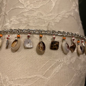 X-long Shell Chain Belt, Chain Belts, Shells, Beachwear, Beach ...