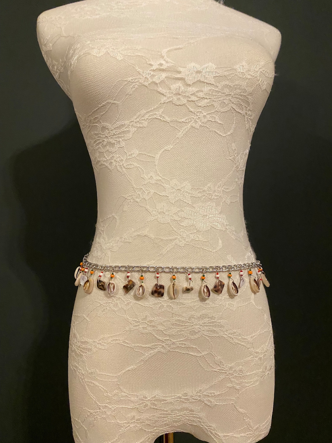 X-long Shell Chain Belt Chain a Belt Shells Beachwear - Etsy