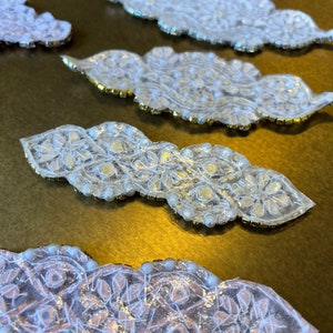 Rhinestone Trims, Heat Seal Jewel Trim, Bridal, Clothing, Silver, Gold ...