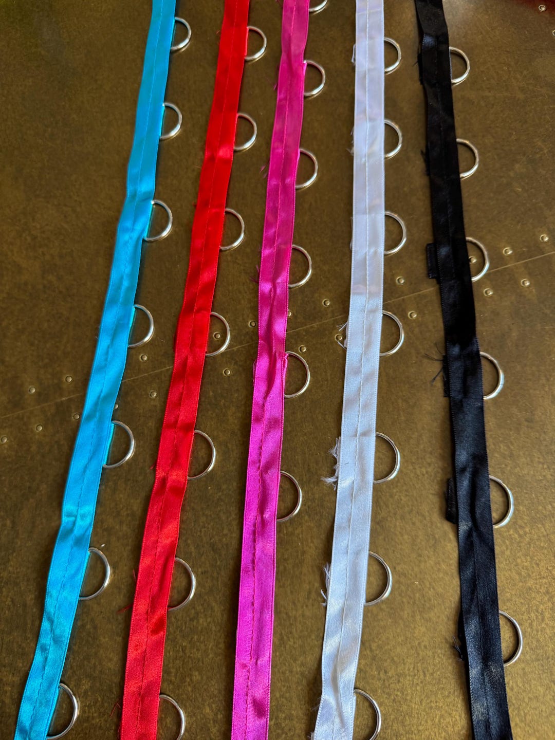 Metal D Ring Tape, D Rings on Tape, Gros Grain D Ring Tape, Silver D ...