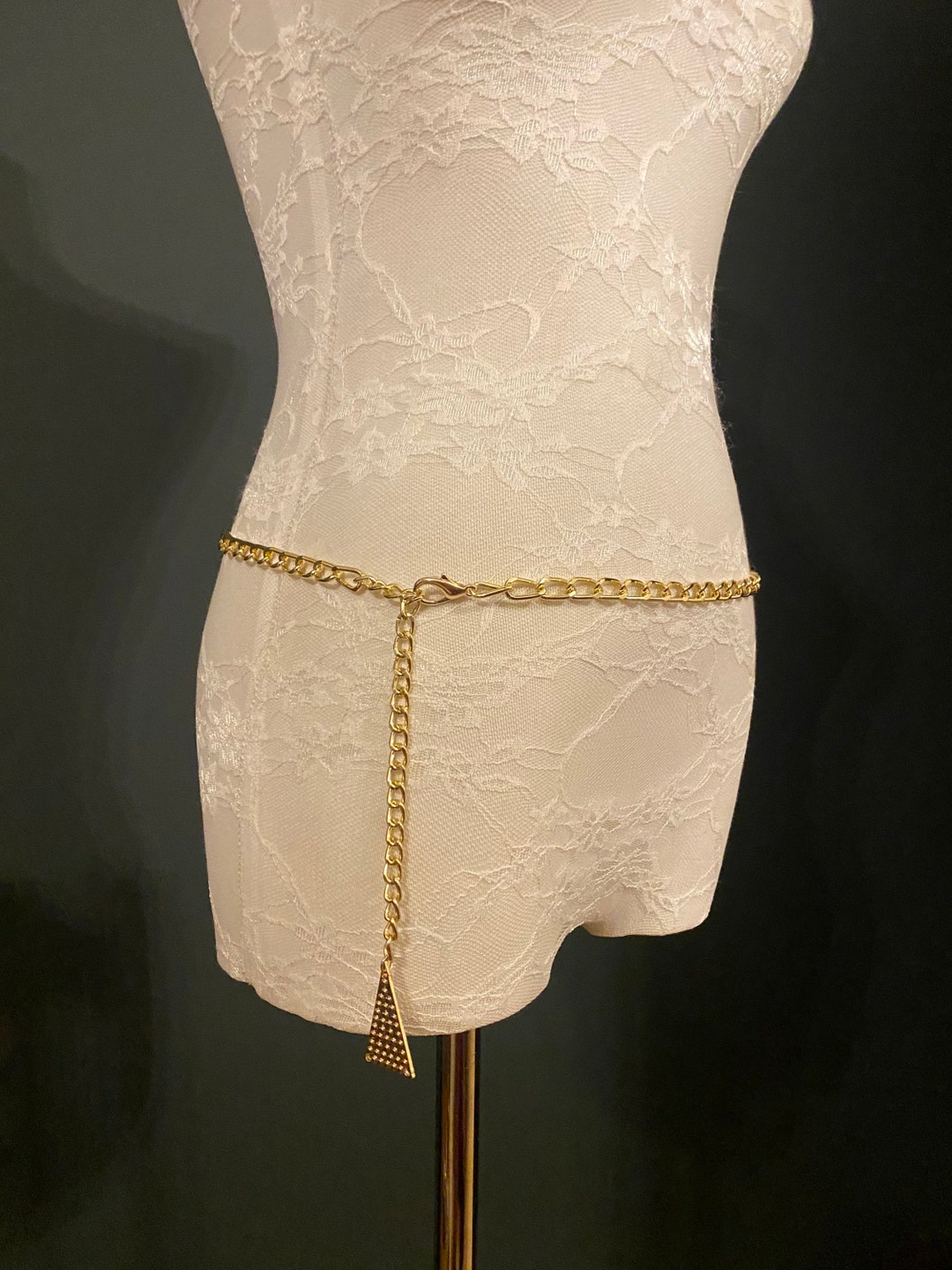 Gold Chain Belt – Handmade to Measure 18–60 Inch Waist - Etsy