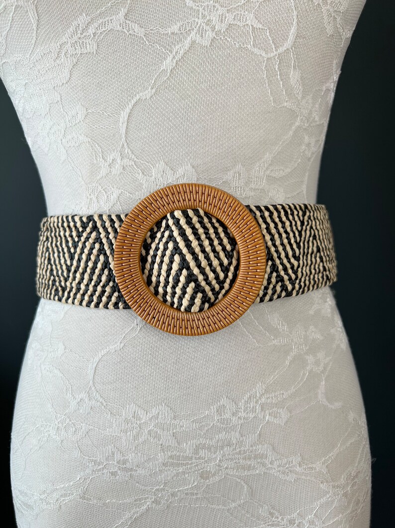 Boho Raffia Elasticated Beltsfashionable Vintage Belts - Etsy