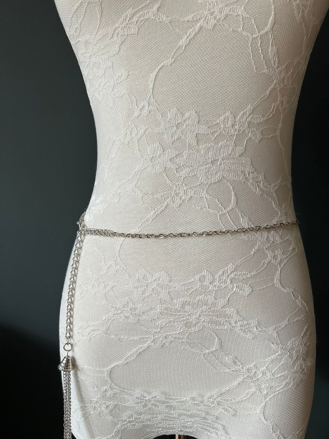 X-long Chain Belt, Fashionable Chain Belt, Shiny Silver Chain, Rose ...