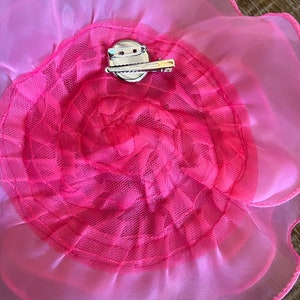 Large 3D Corsage Flower, Pink, 10” Wide, Pin on Corsage, Bridal ...