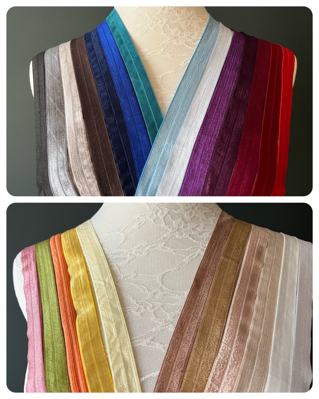 18mm Elastic, Fold Over Shiny 27 Colours, Folding Elastic, Satin ...