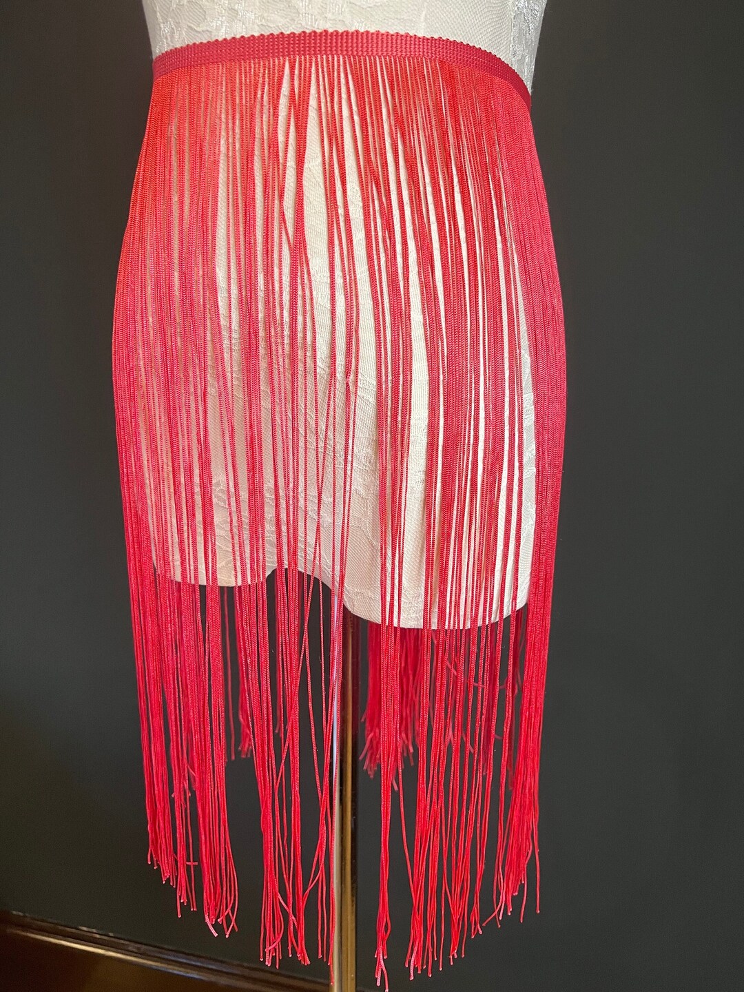 20" Coral Pink Fringe Trim, 17 Colour Options - Etsy