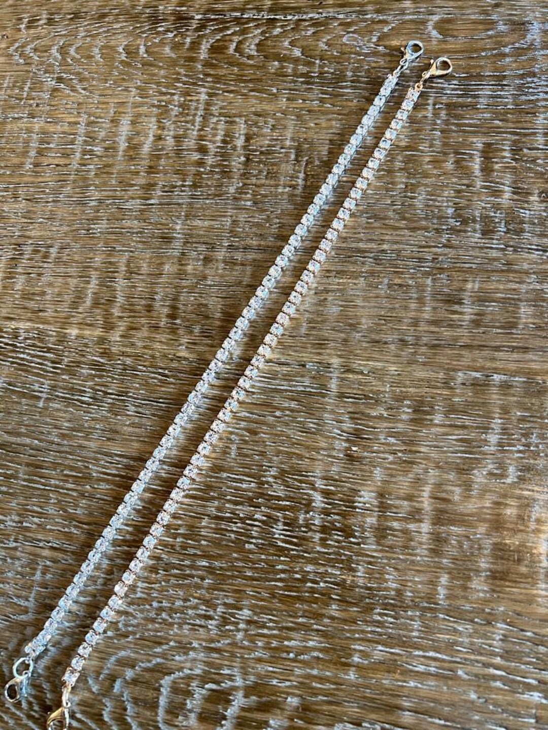 2x Diamanté Straps, 4mm Rhinestones, Very High Quality, Smooth Metal ...