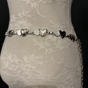 X-long Heart Chain Belt, Metal Heart Design, Swimwear, Dresses, FAN ...
