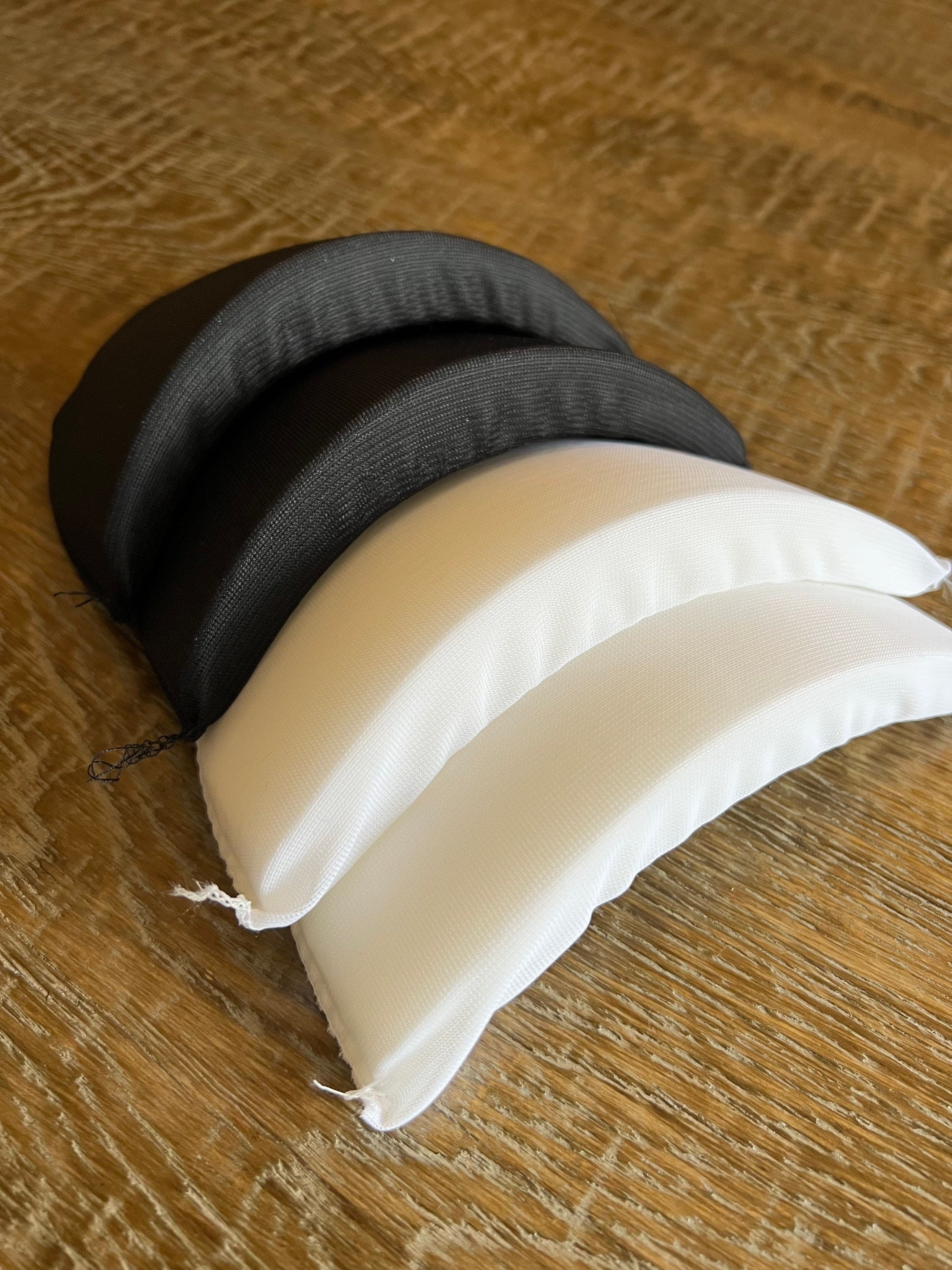 Deep Covered Shoulder Pads, Black and Ivory, UK Made - Etsy