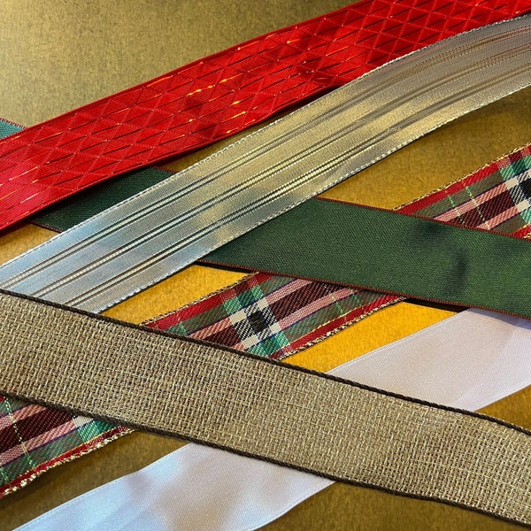 Extra Wide Wired Christmas Ribbon - Etsy