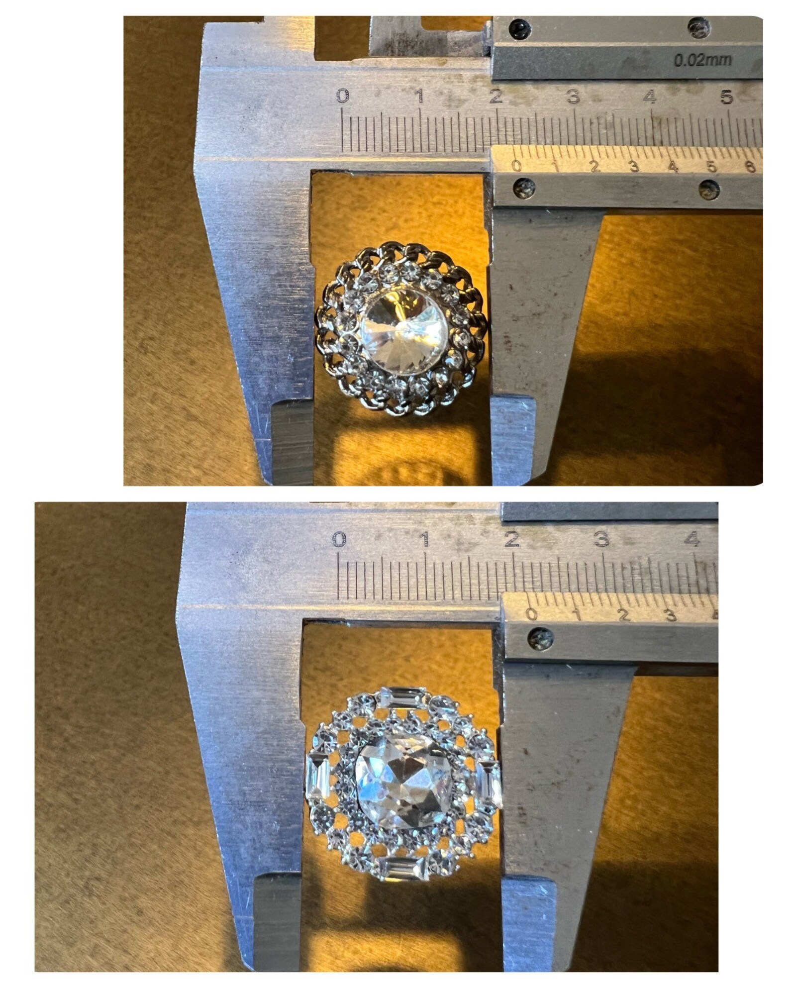 Buttons Jewel & Diamanté Rhinestone Shank Buttons Silver - Etsy