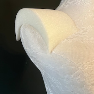 1 Pair, Shoulder Pads 3cm, Grey,ivory Uncovered Foam Shoulder Pads ...