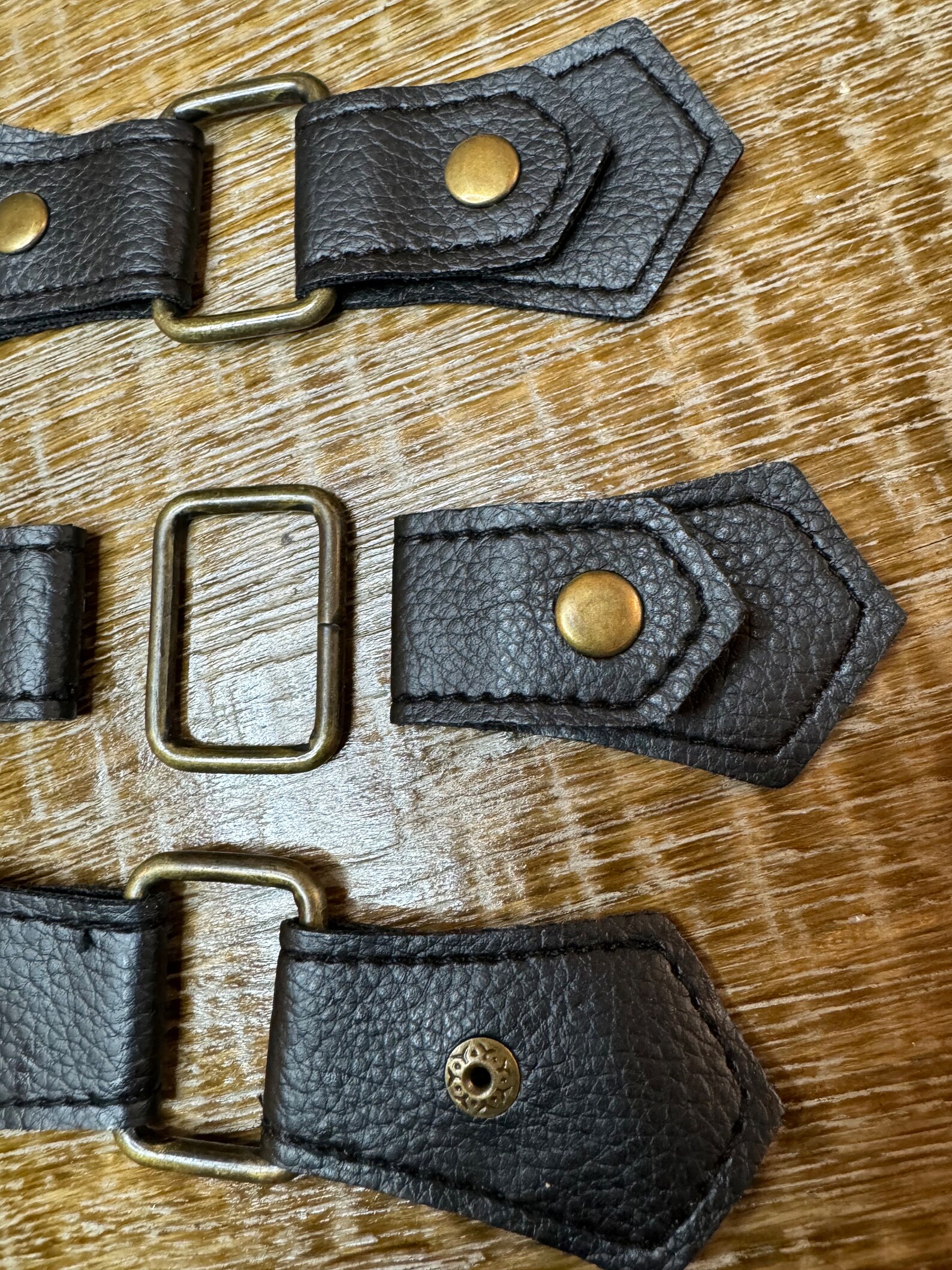 Kilt Strap, Antique Brass Buckle, Matt Black, High Quality, Crafts ...