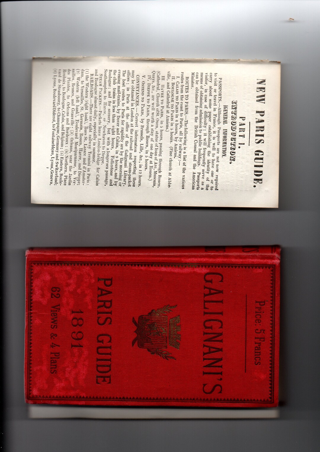 1891 Vintage Paris Tour Guide - Etsy