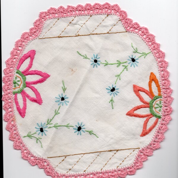 Embroidered Doilies - Etsy