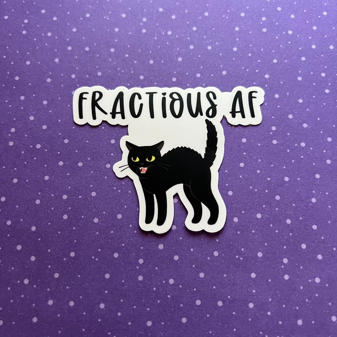 Fractious AF Sticker Funny Sticker Vet Med Sticker - Etsy
