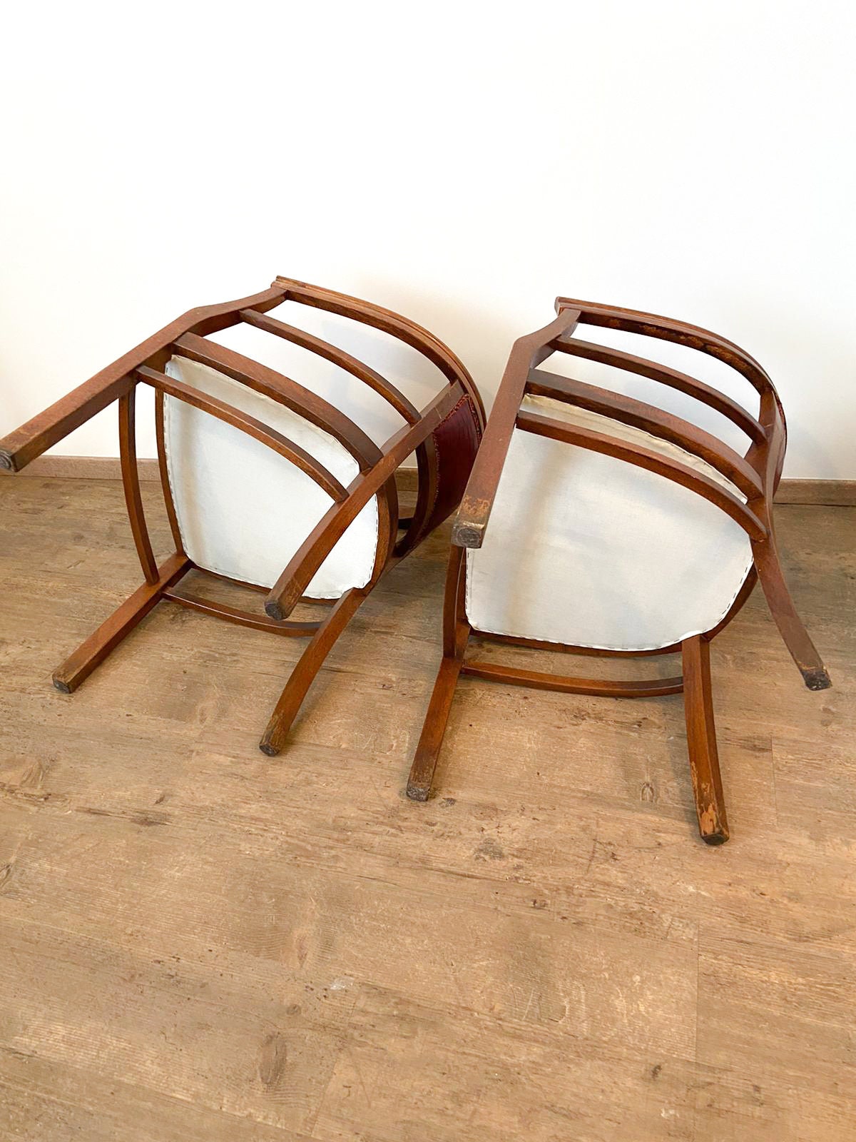 Set of 4 Art Deco Wooden Cockpit Chairs Italy 1940s - Etsy