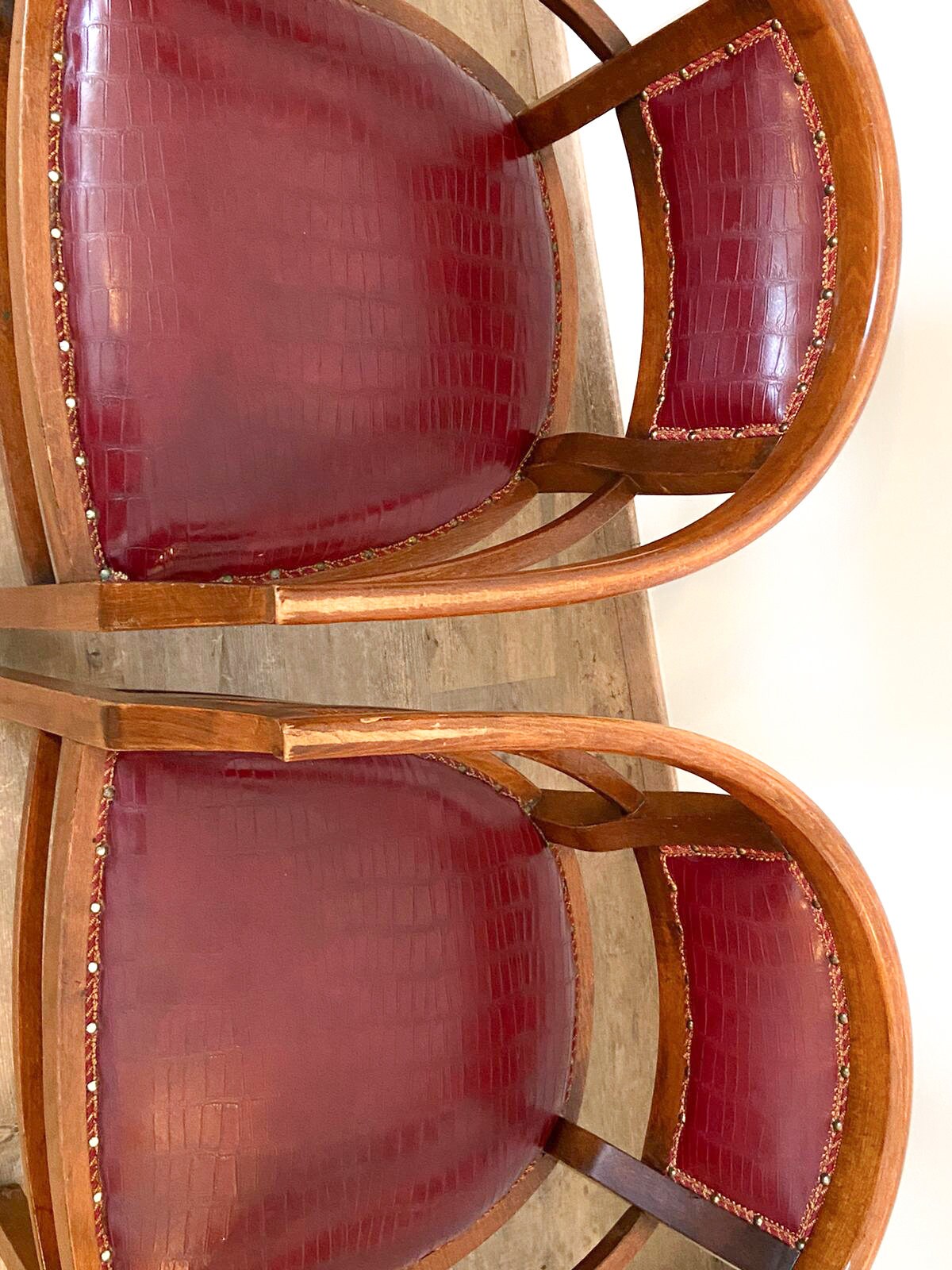 Set of 4 Art Deco Wooden Cockpit Chairs Italy 1940s - Etsy