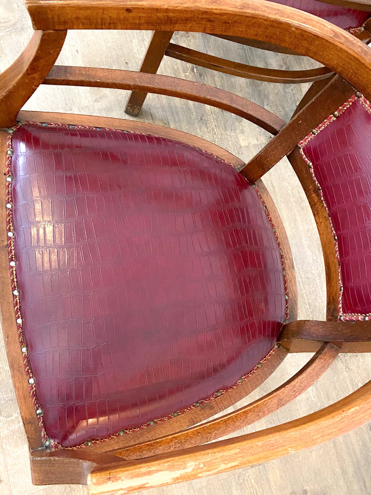 Set of 4 Art Deco Wooden Cockpit Chairs Italy 1940s - Etsy