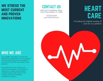 Heart Brochure | Etsy