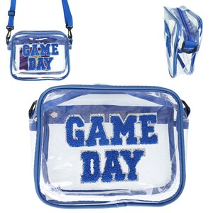GAME DAY Clear Transparent Crossbody Bag, Game Day Stadium Purse, Clear ...