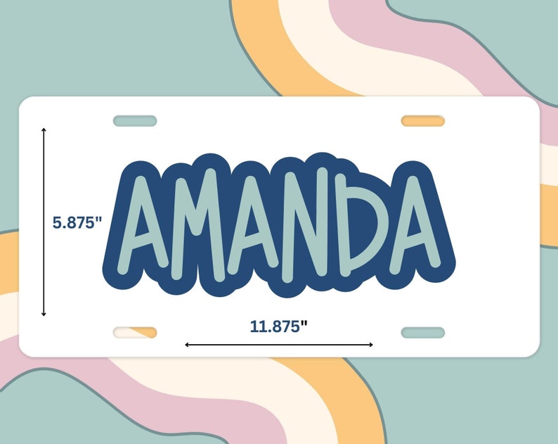 Vintage Class of 2024 Graduation Sublimation License Plate Retro Senior ...