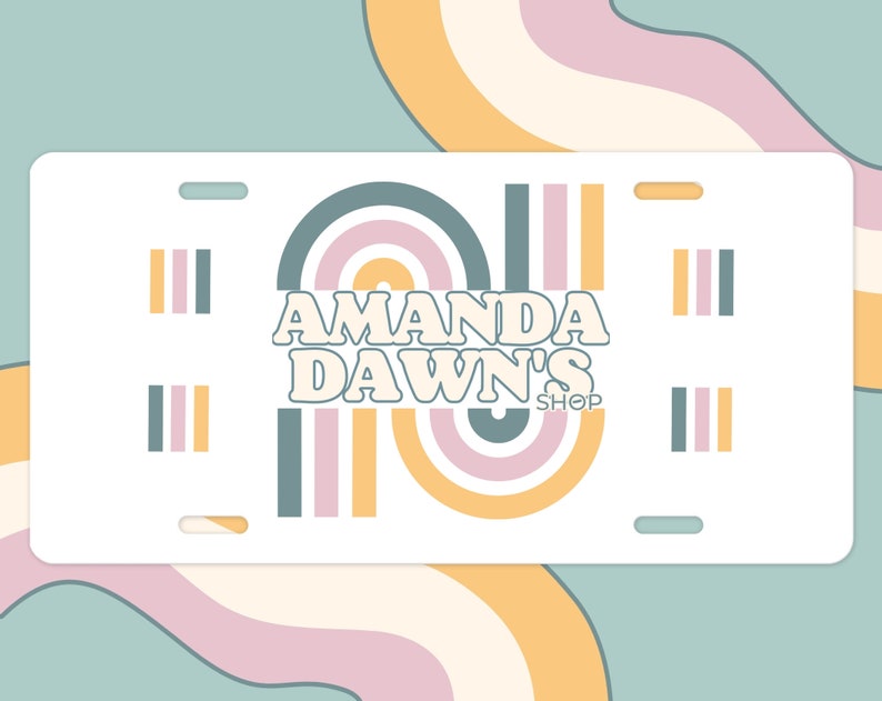 Vintage Class of 2024 Graduation Sublimation License Plate Retro Senior ...