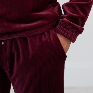 Velour Tracksuit, Velour Men Leisure Set, Streetwear, Two Piece Velour ...