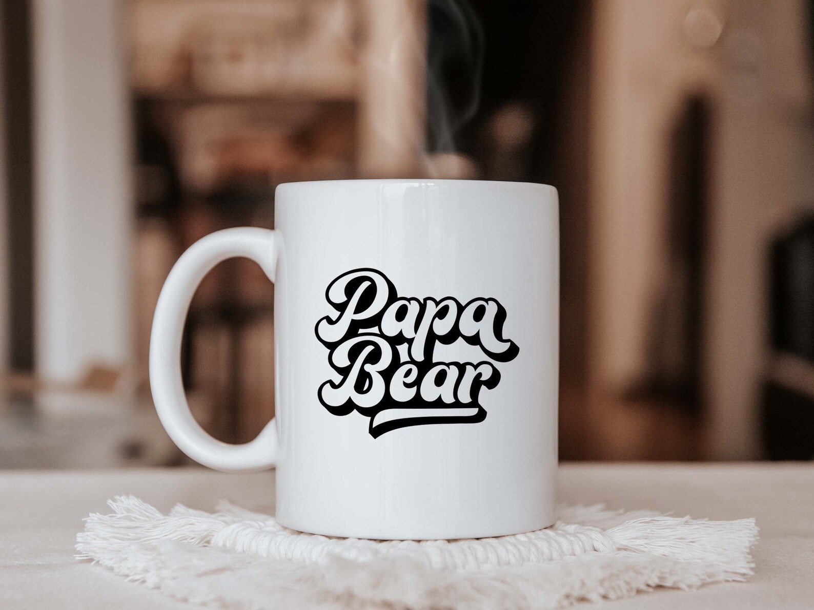Papa Bear Svg 70s Retro Style, Cricut Cutfiles, Family Bear Svg Files ...