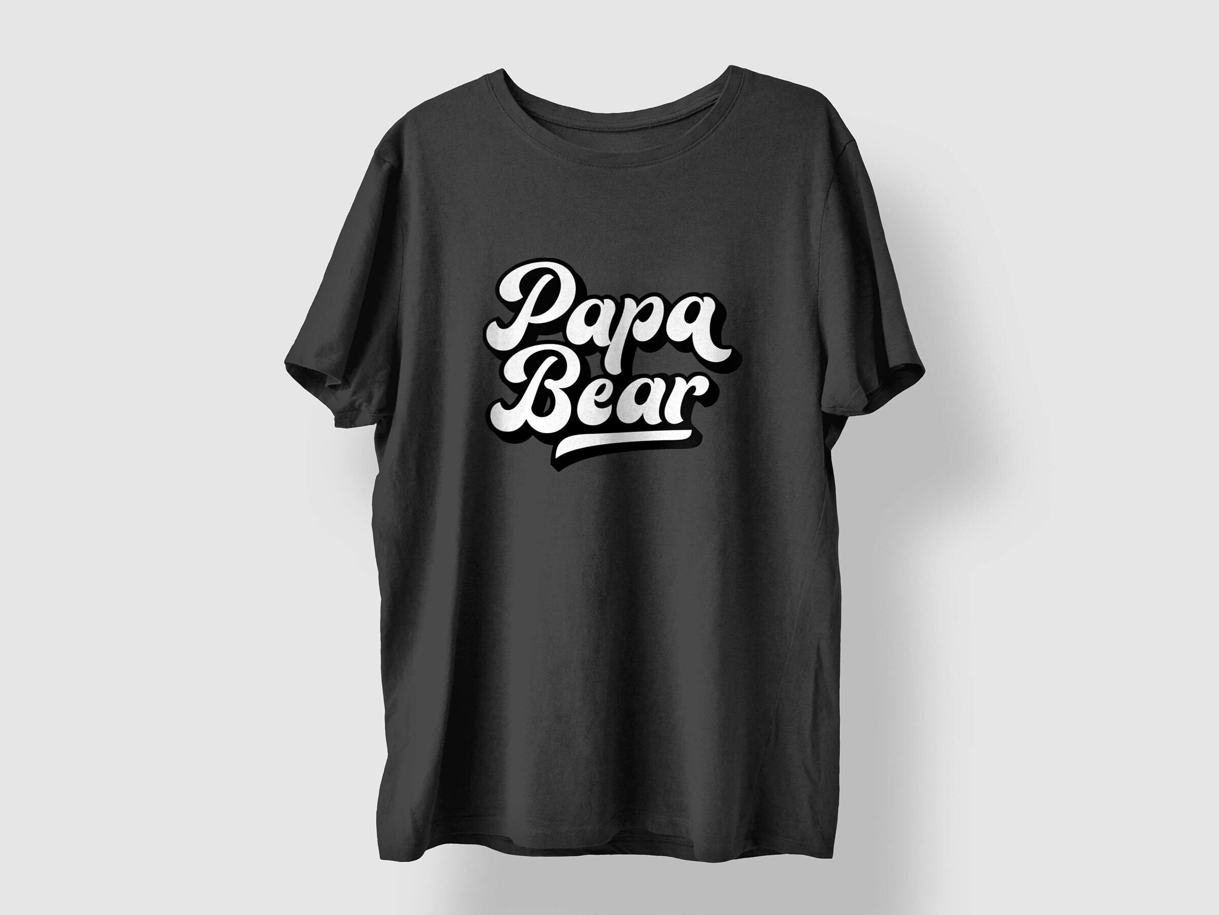 Papa Bear Svg 70s Retro Style, Cricut Cutfiles, Family Bear Svg Files ...