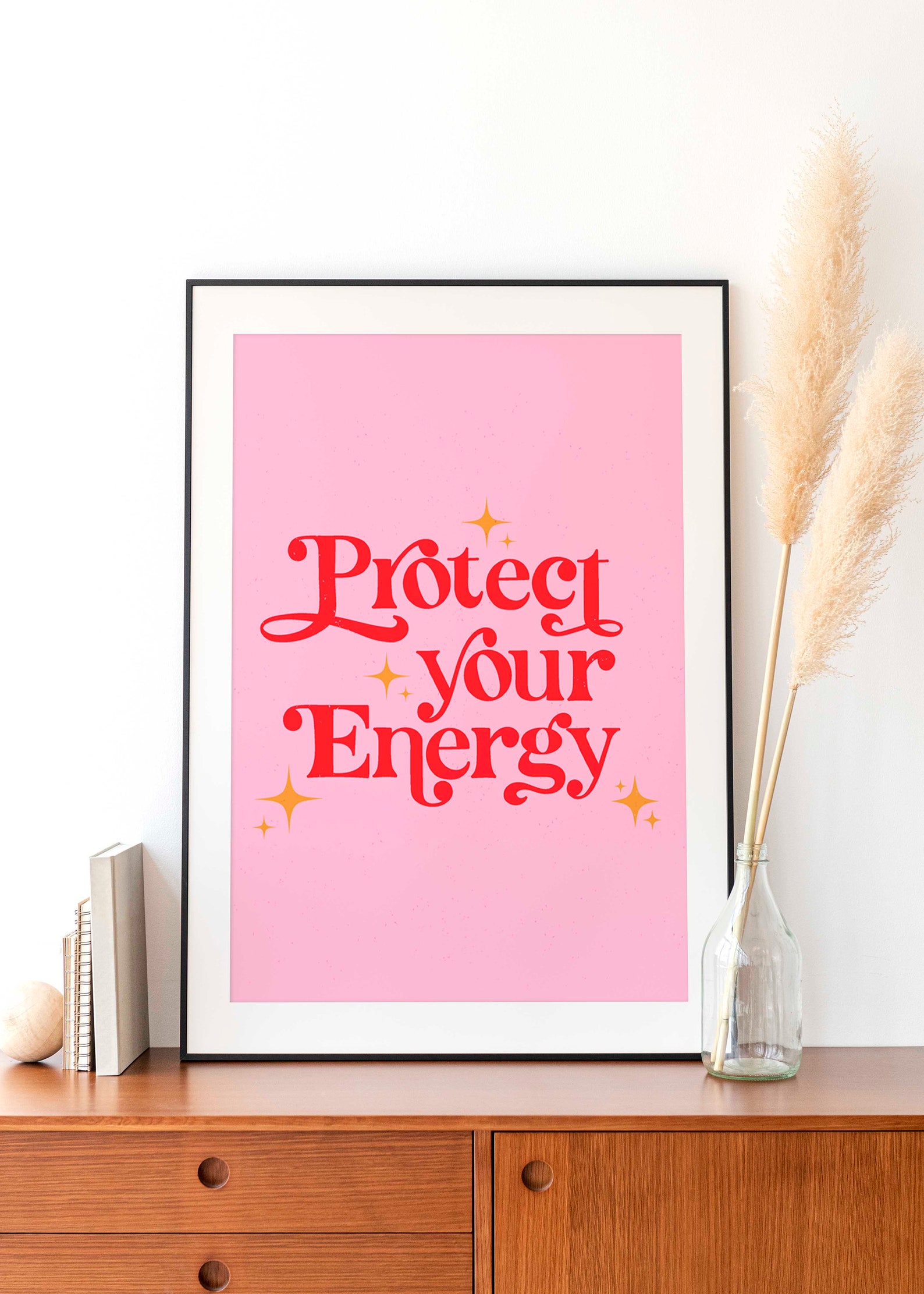 Protect Your Energy Printable Poster, Spiritual Wall Print, Good Vibes ...