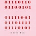Binary Code I Love You Card Print, Valentines Anniversary Wedding Gift ...