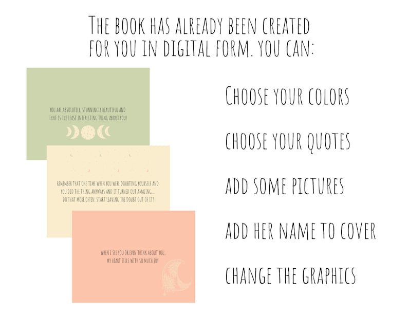 Build Your Own Book for Your Daughter | A Small Book of Reminders With ...