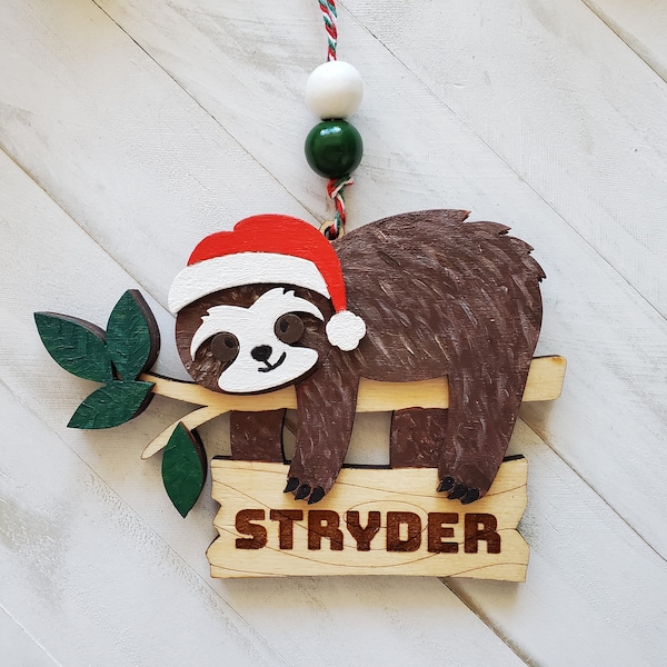 Sloth Christmas - Etsy