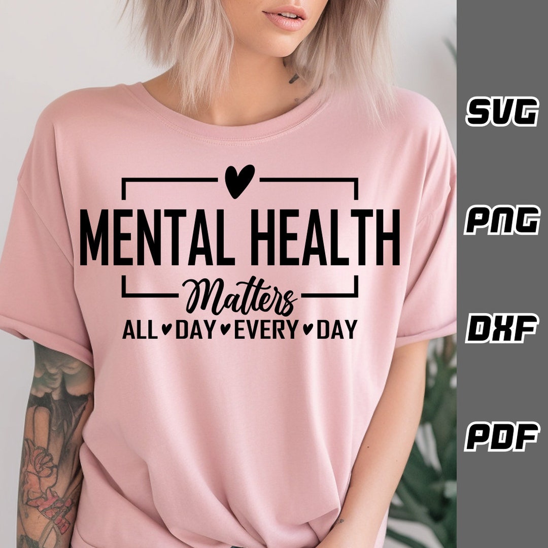 Mental Health Matters Svg Png Dxf Pdf Cricut Cut File Svg Files Rainbow