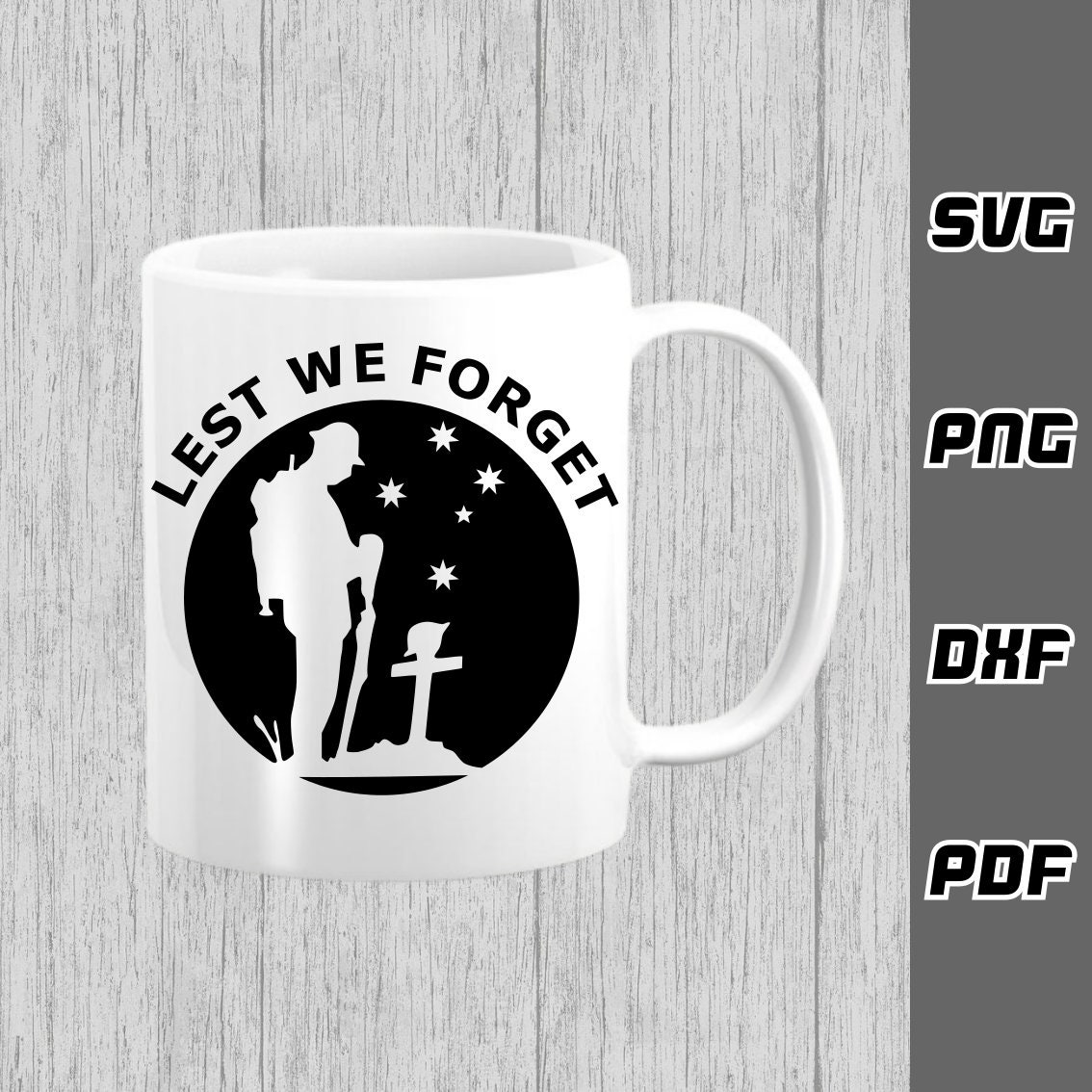 Lest We Forget SVG - Anzac Day Svg - Remembrance SVG - Png - Dxf - Pdf ...