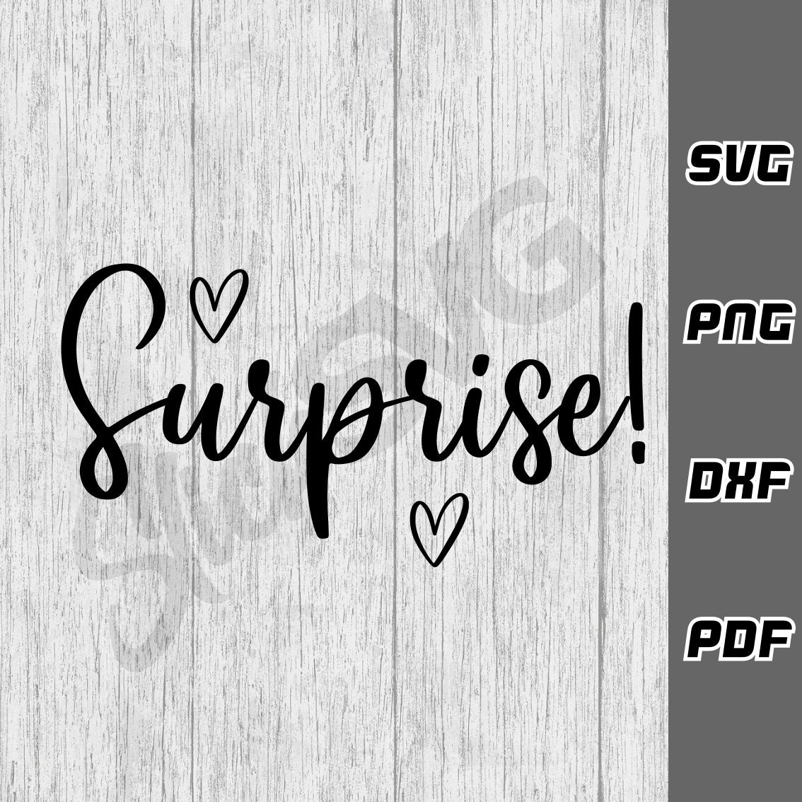 Surprise SVG Png Dxf Pdf Cricut Cut File Baby Svg - Etsy