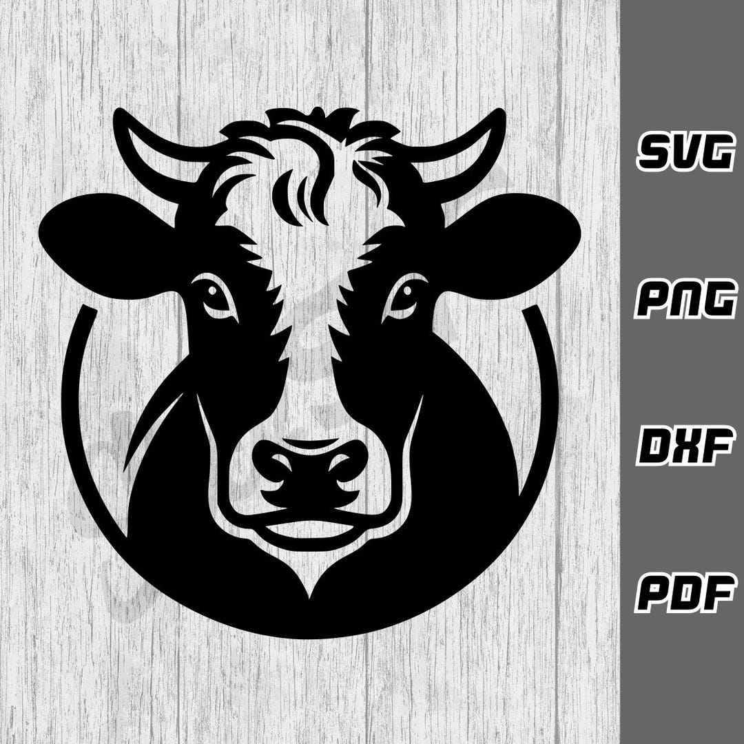Cow Svg - Png - Dxf - Pdf - Cricut Cut File - Heifer Svg - Country Svg ...
