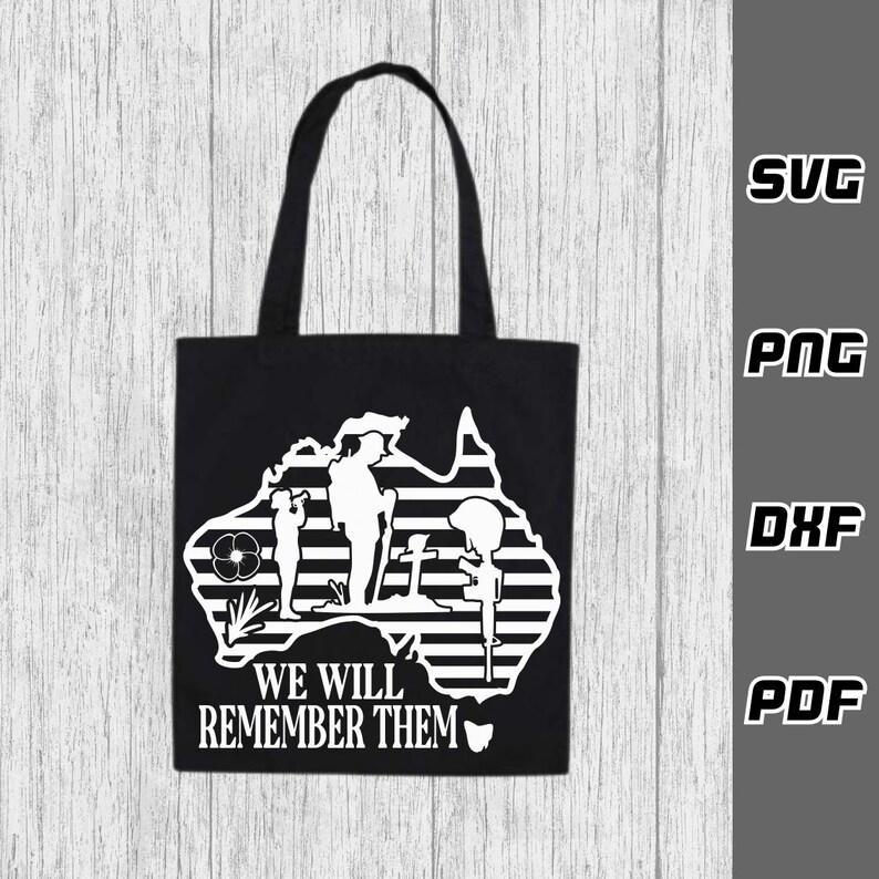 Anzac We Will Remember Them SVG - Lest We Forget SVG - Png - Dxf - Pdf ...