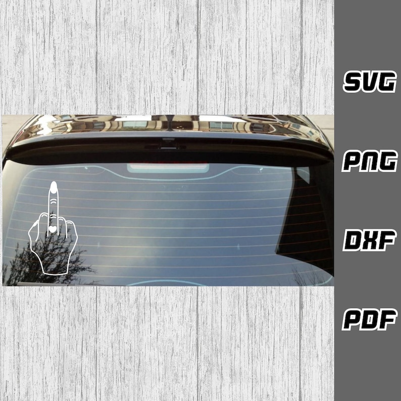 Middle Finger SVG Rude Finger Svg Silhouette Adult Svg SVG - Etsy Israel