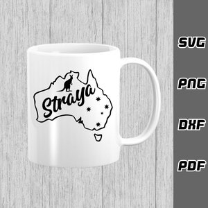 Australia With Southern Cross SVG - Png - Dxf - Pdf - Cricut Cut File ...