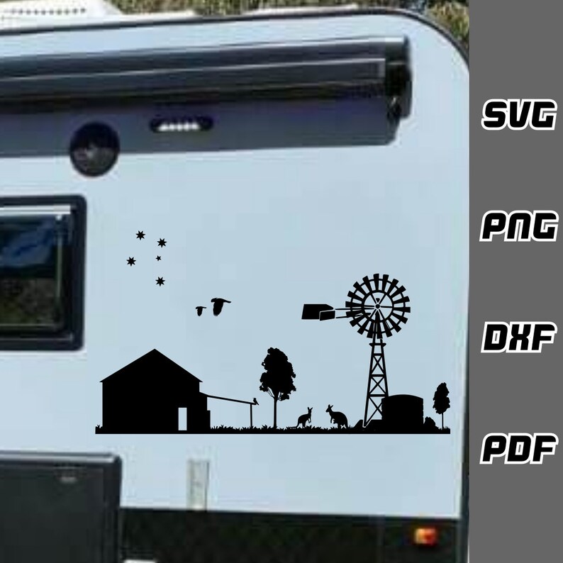 Australian Outback SVG 1 - Png - Dxf - Pdf - Australia Outback Dxf ...