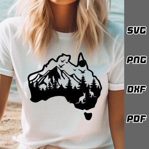 Australia SVG - Png - Dxf - Pdf - Australia Outback Dxf - Aussie Bush ...