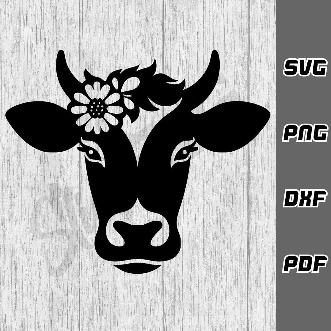 Cow Svg - Png - Dxf - Pdf - Cricut Cut File - Heifer Svg - Country Svg ...