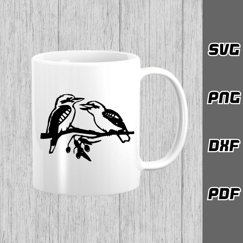 Kookaburras Svg Png Dxf Pdf Cricut Cut File Bird T Etsy Australia