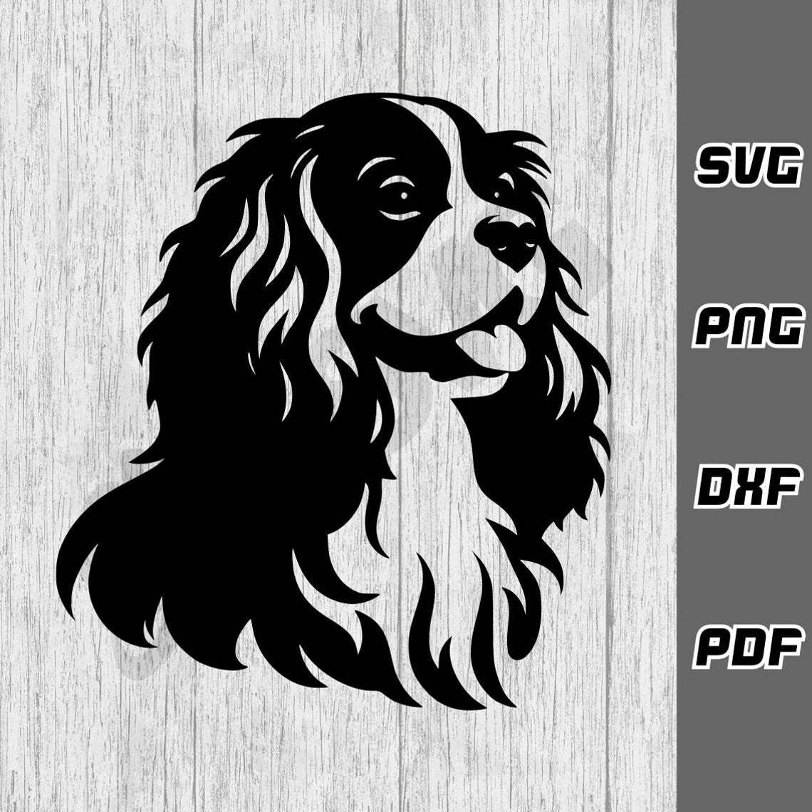 Cavalier King Charles Spaniel SVG - Png - Dxf - Pdf - Cricut Cut File ...