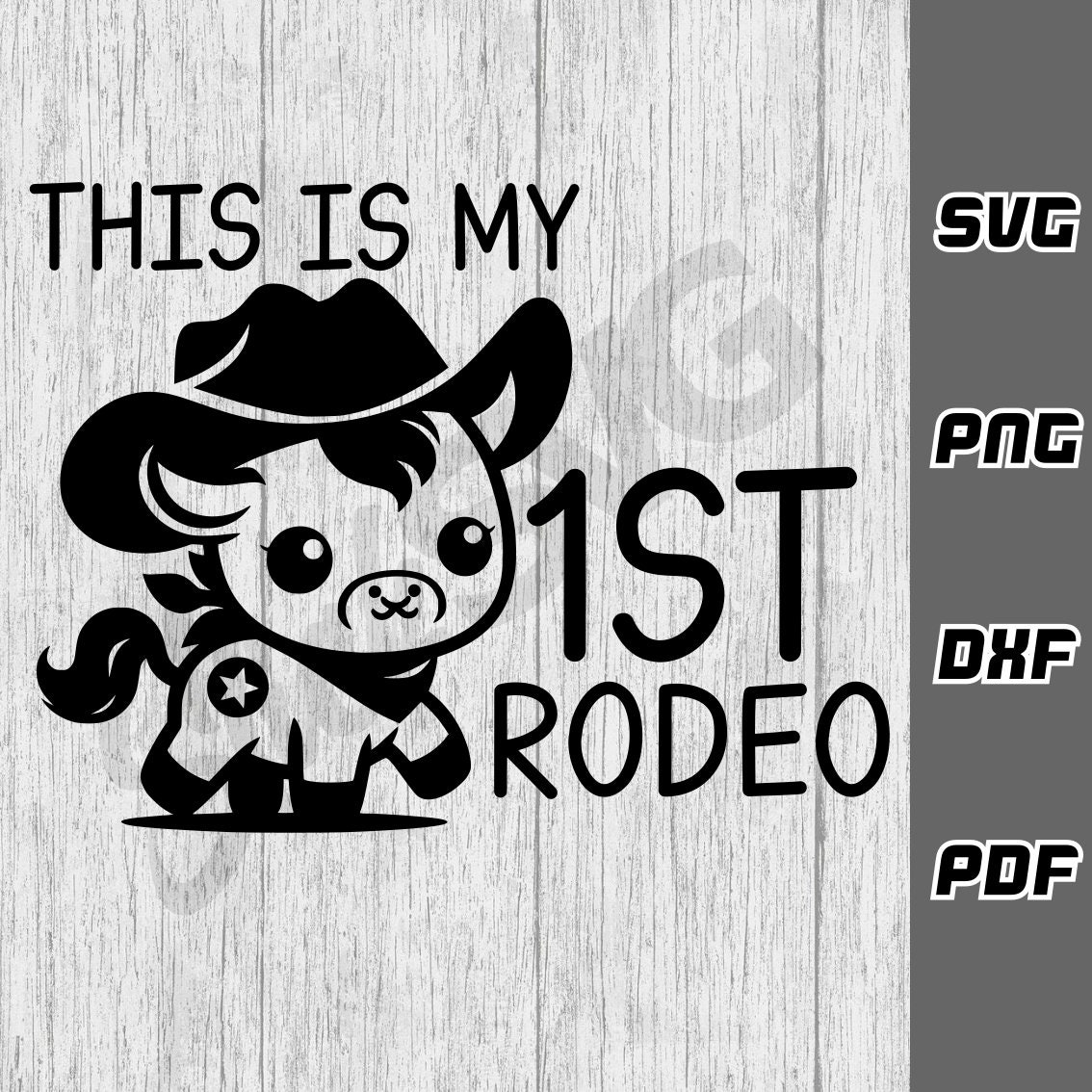 This is My First Rodeo SVG - Png - Dxf - Pdf - Cricut Cut File - Baby ...