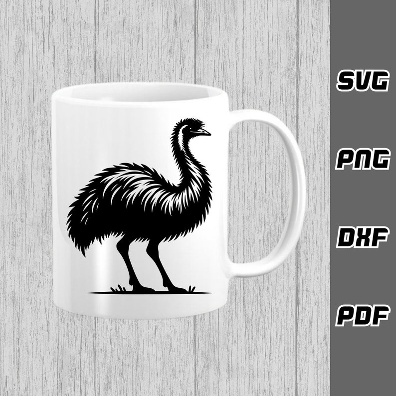 Emu SVG - Png - Dxf - Pdf - Cricut Cut File - Bird Svg - Silhouette Svg ...