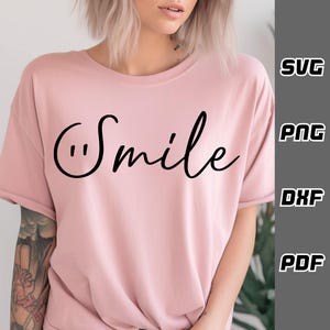 Smile SVG PNG | Digital Download | Positive Motivational Svg ...